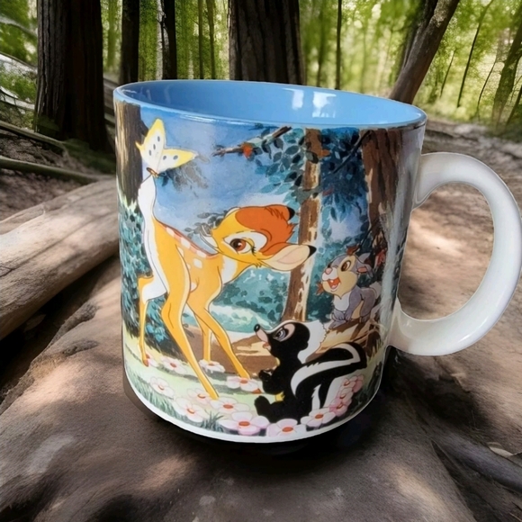 Disney | Dining | Vintage Walt Disney Bambi Coffee Mug Cup Japan ...